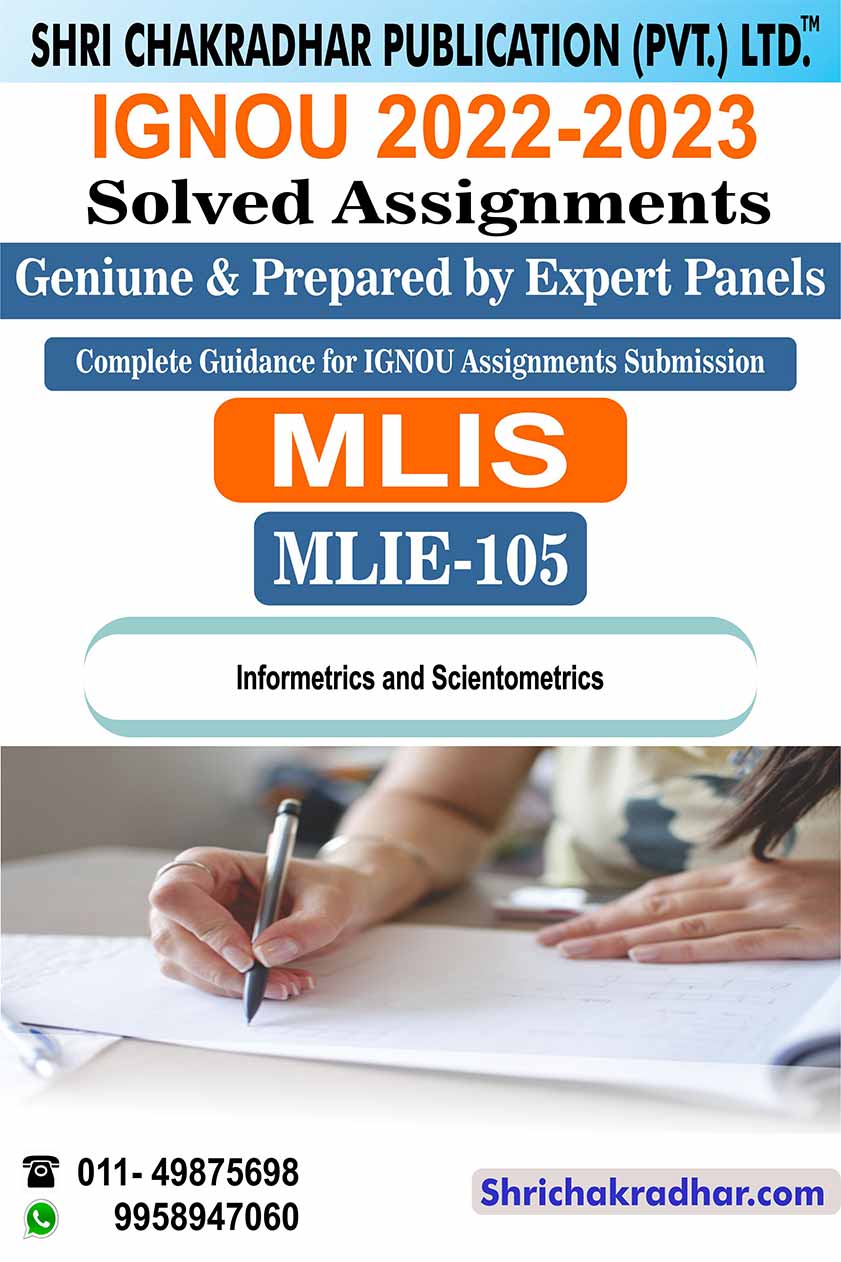 IGNOU MLIE 105 Solved Assignment 2022-23 - Shri Chakradhar Publication ...