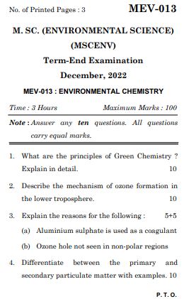 IGNOU MEV 13 Previous Years Solved Question Paper